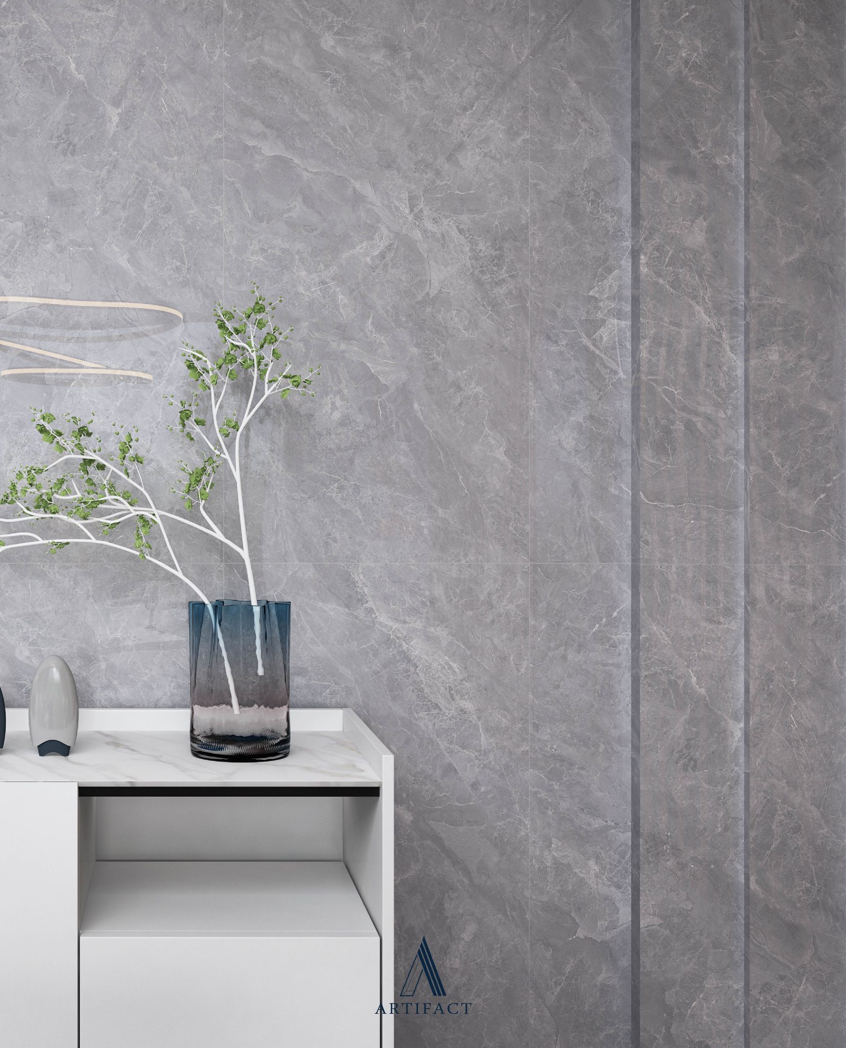 กระเบื้องอาร์ติแฟคท์ ITALIAN MARBLE MEDIUM GREY KP13 – Artifact Design ...