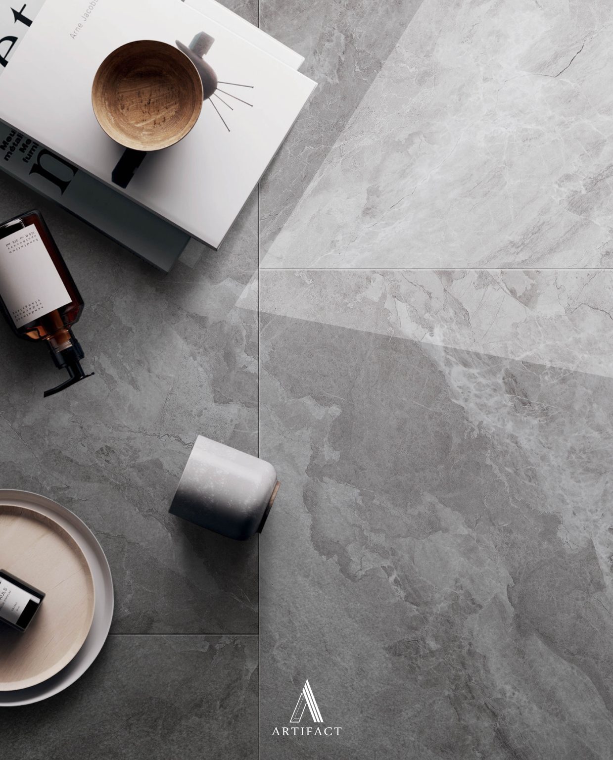 กระเบื้องอาร์ติแฟคท์ MARBLE-10 MARMORE GREY – Artifact Design Group Co.,Ltd
